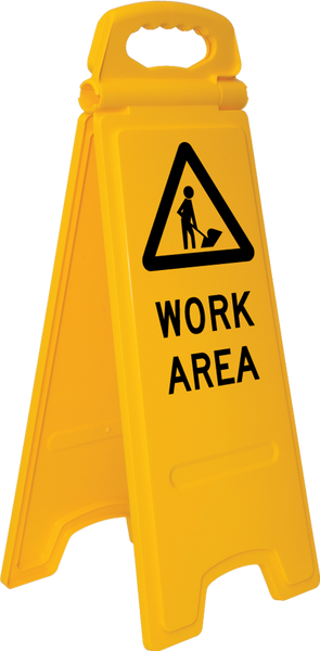 Floor Stand Sign, Prem | Work Area-H670mm - South Pacific Diamond Tools