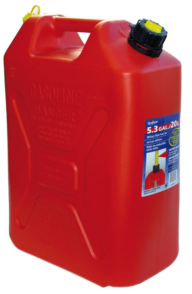 Fuel Can 20 Litre Red Tall - South Pacific Diamond Tools